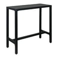 Ktaxon 40in Iron Patio Bar Height Table, Black, Outdoor High Top ...