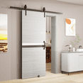 Crazy Elf Modern Melamine Integrated Door Slab with 6.6FT Sliding Track ... Crazy Elf Modern Melamine Integrated Door Slab with 6.6FT Sliding Track ...