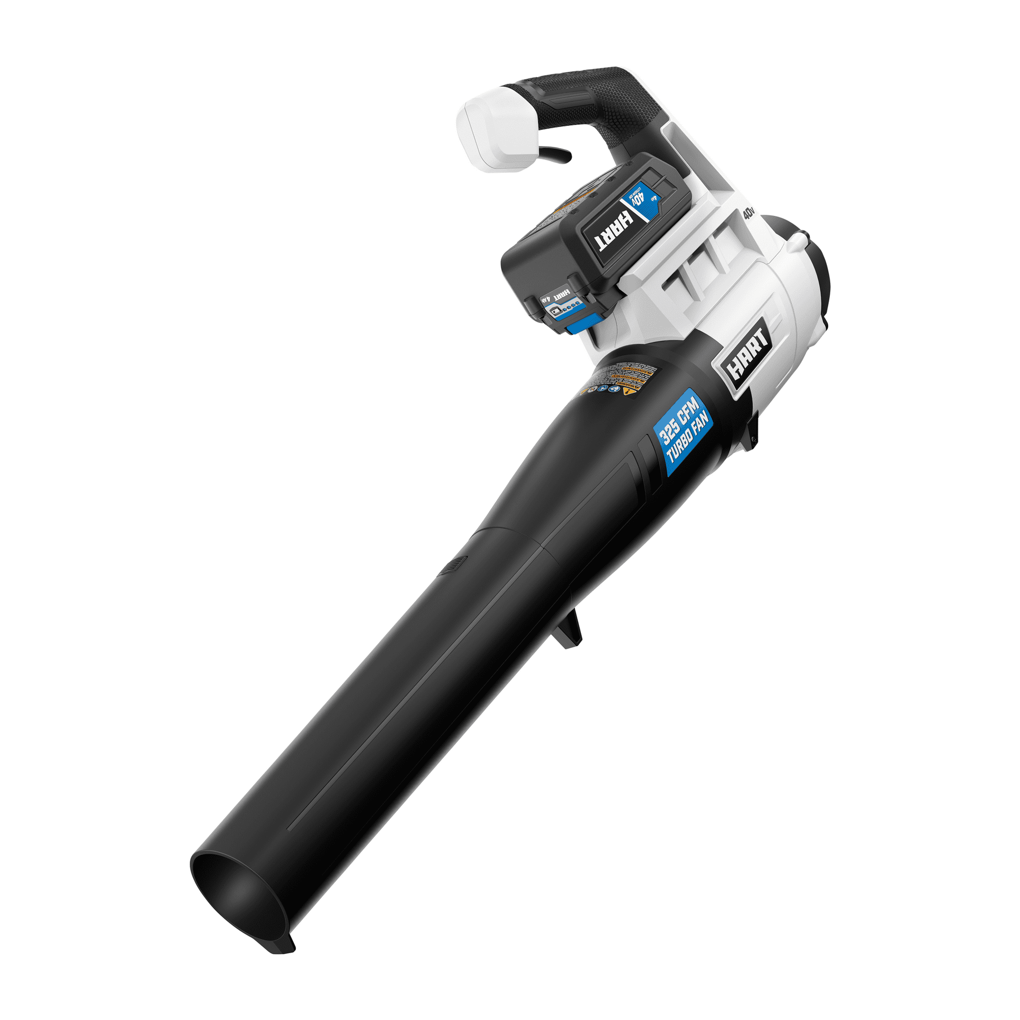 HART 40-Volt Cordless Turbo Fan Blower Kit, (1) 4.0Ah Lithium-Ion ...