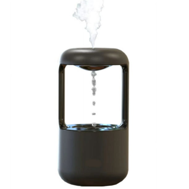 SHAR Black Air Humidifier, Anti-Gravity Water Drop Humidifier, Creative ...