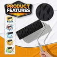2 Pcs 9" Drywall Texture Roller, Tree Bark Pattern Wall Ceiling ...