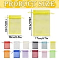 BESEW7 Mesh Drawstring Bags 100 Pack for Jewelry Organizers Storage ...