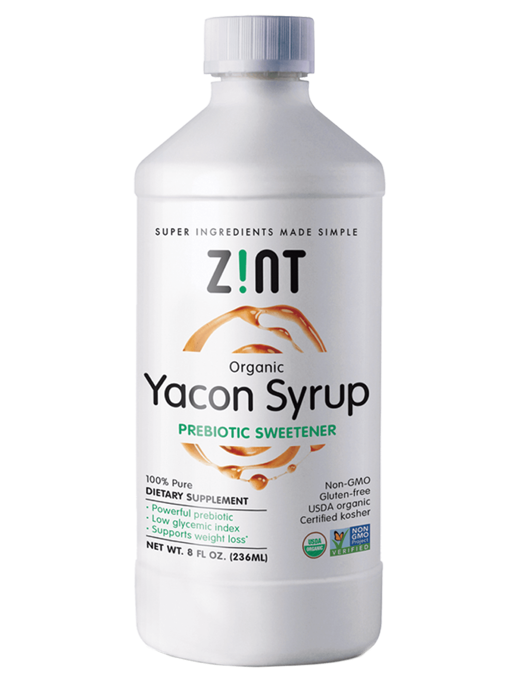 Zint Organic Prebiotic Yacon Syrup, 8.0 Oz - Walmart.com