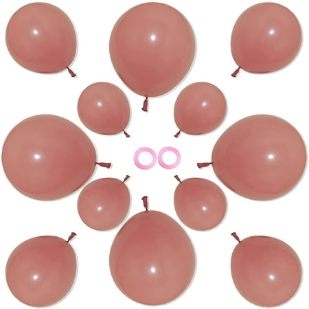 Dusty Pink Balloons,3 Different Sizes 77 Pack Rose Pink Balloons 12 ...
