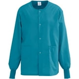 Medline AngelStat Unisex Snap-Front Warm-Up Scrub Jacket - Walmart.com