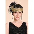 1920s Flapper Headpiece - Beaded Sequin Headband Roaring 20s ...