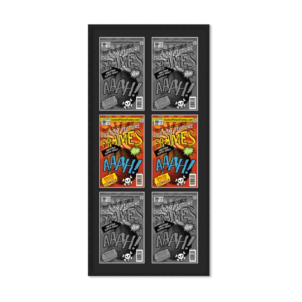 6 Comic Book Frame Black Collage Comic Book Frame with Black Mat to ...