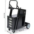 Welding Cart with Drawers Cabinet, Heavy Duty Rolling Welding Cart w ...