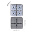 Square Ice Cubes Tray, Large Silicone Fun Shapes Whiskey Ice Mold with ...