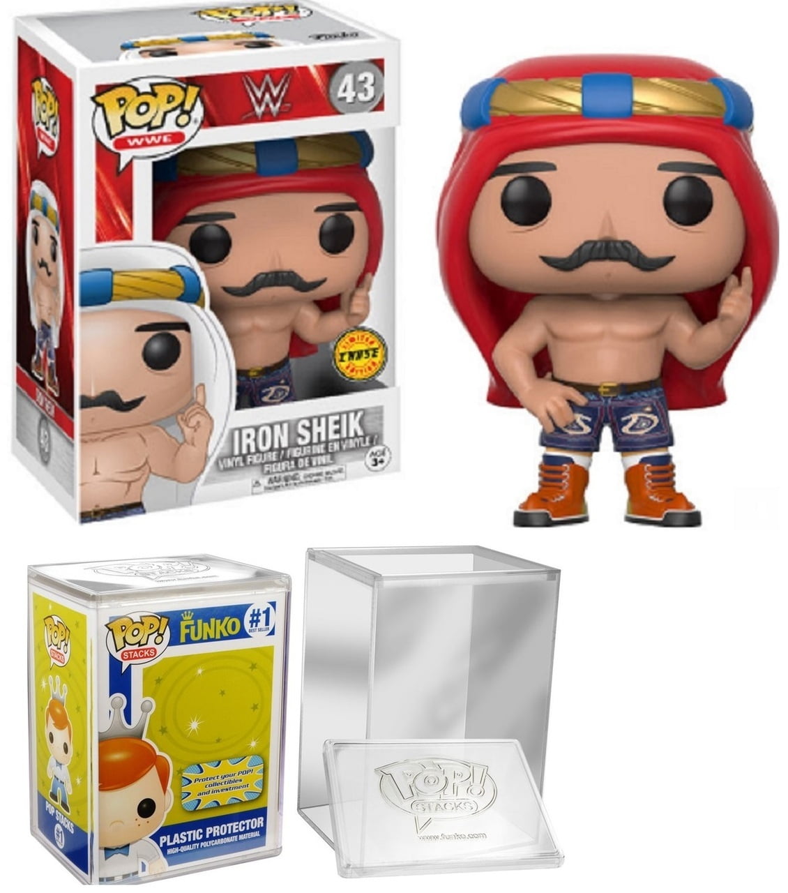 Funko Pop WWE Iron Sheik Chase w/ Pop Protector - Walmart.com