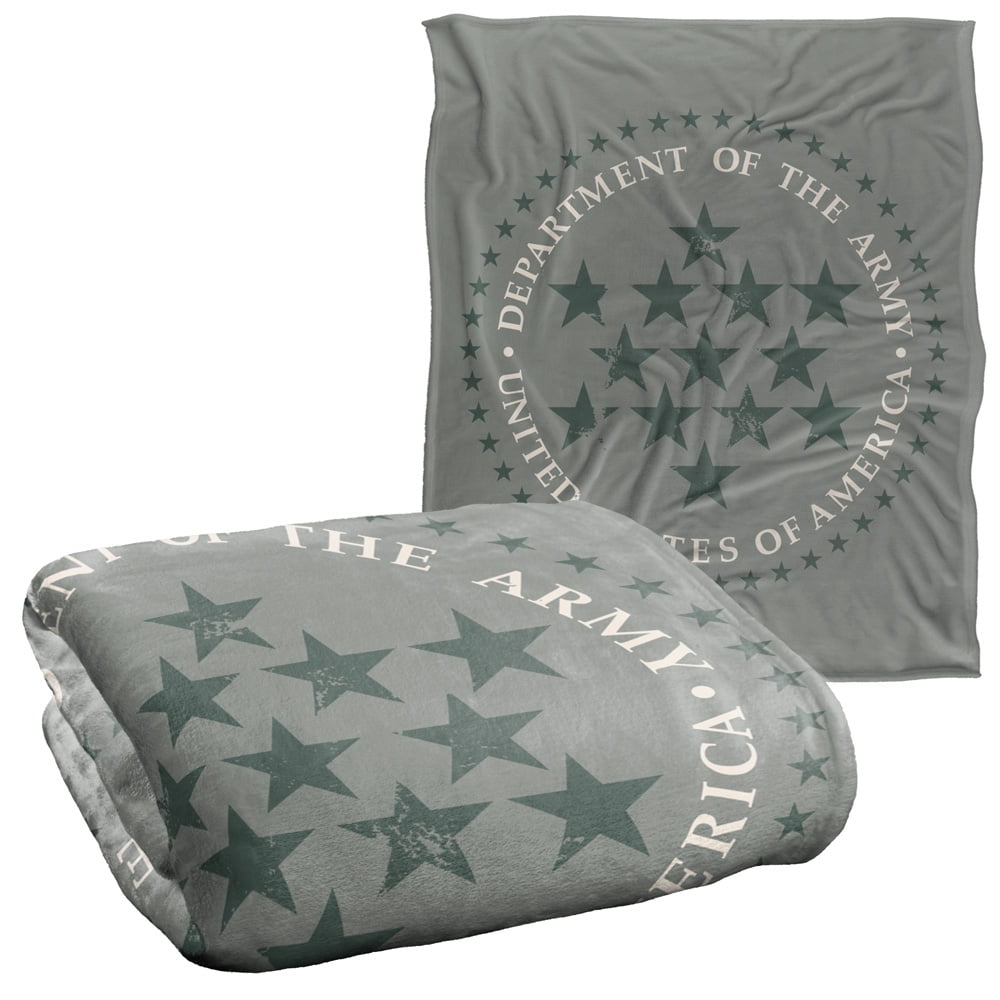 U.S. Army Blanket, 50"x60" Department of The US Army, Silky Touch ...