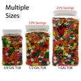 Chiclet Assorted Colors Chewing Gum, 2.5LB in 32 FL OZ Reusable Square ...