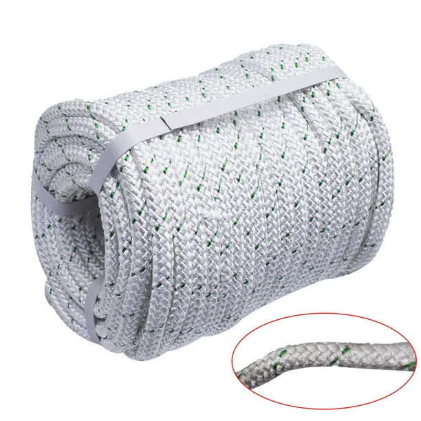 3/7 Inch x150 Feet Double Braid Polyester Rope 5900Lbs Heavy Duty Rope ...