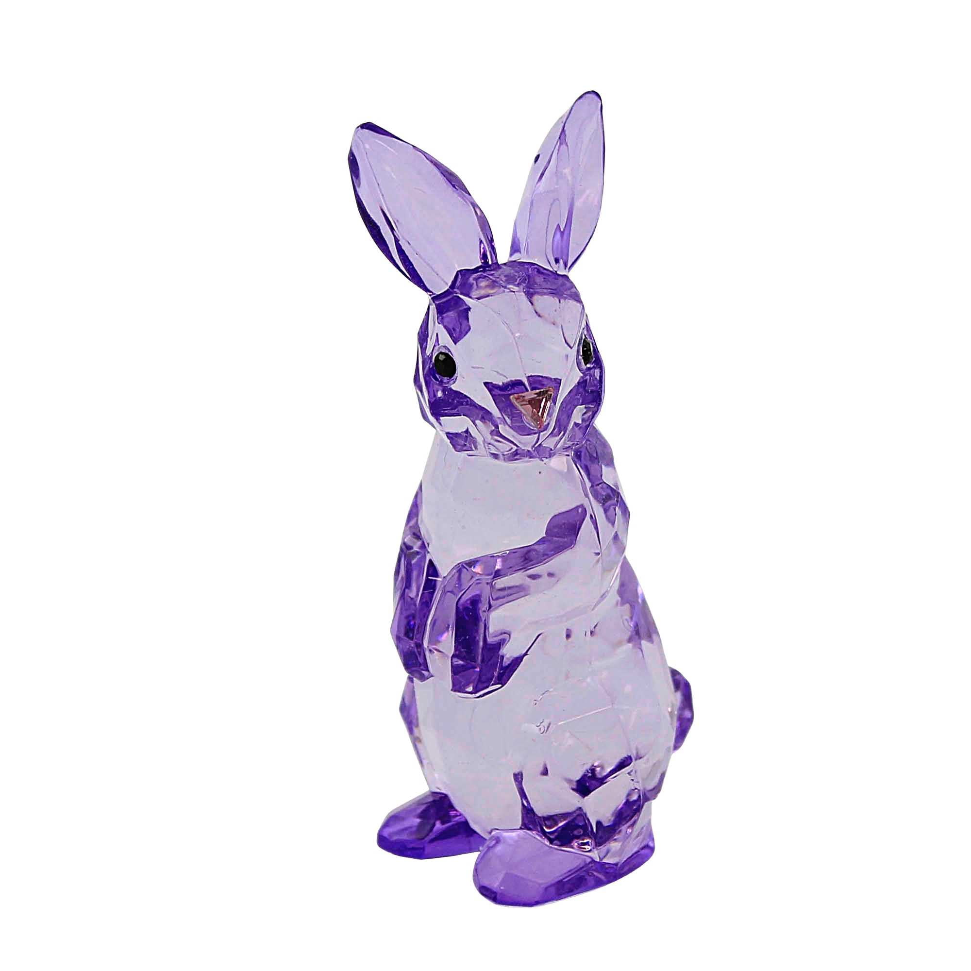 Crystal Expressions 3.5'' Bunny Figurine S Easter Translucent Rabbit ...