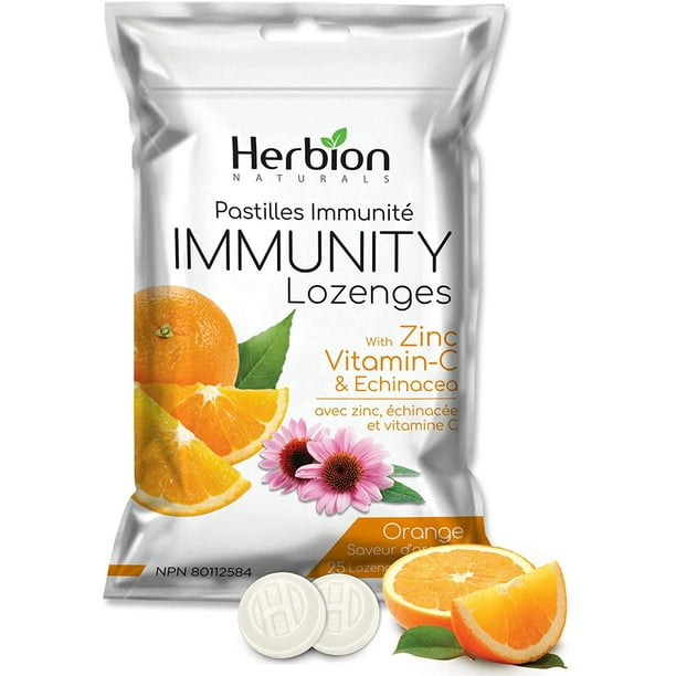 Herbion Naturals Immunity Lozenges with Zinc, Vitamin-C & Echinacea ...