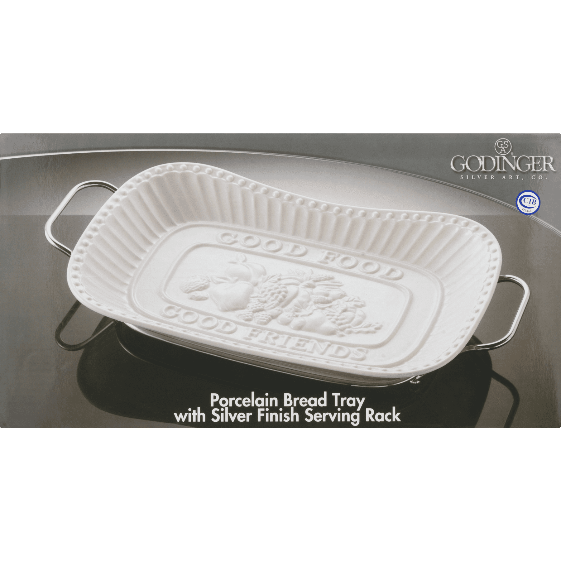 Home & Living Trays Thanksgiving Platter in Original Box Godinger White Porcelain Serving Tray ...