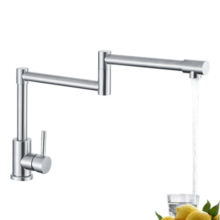 360 Degree Swivel Kitchen Faucets Foldable Single Handle Bathroom Sink ...