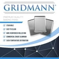 GRIDMANN 18" x 26" Commercial Grade Aluminum Perforated Baking Sheet ...
