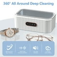 JUUTREN Ultrasonic Jewelry Cleaner, 400ML, 47kHz Vibration, 4 Timer ...