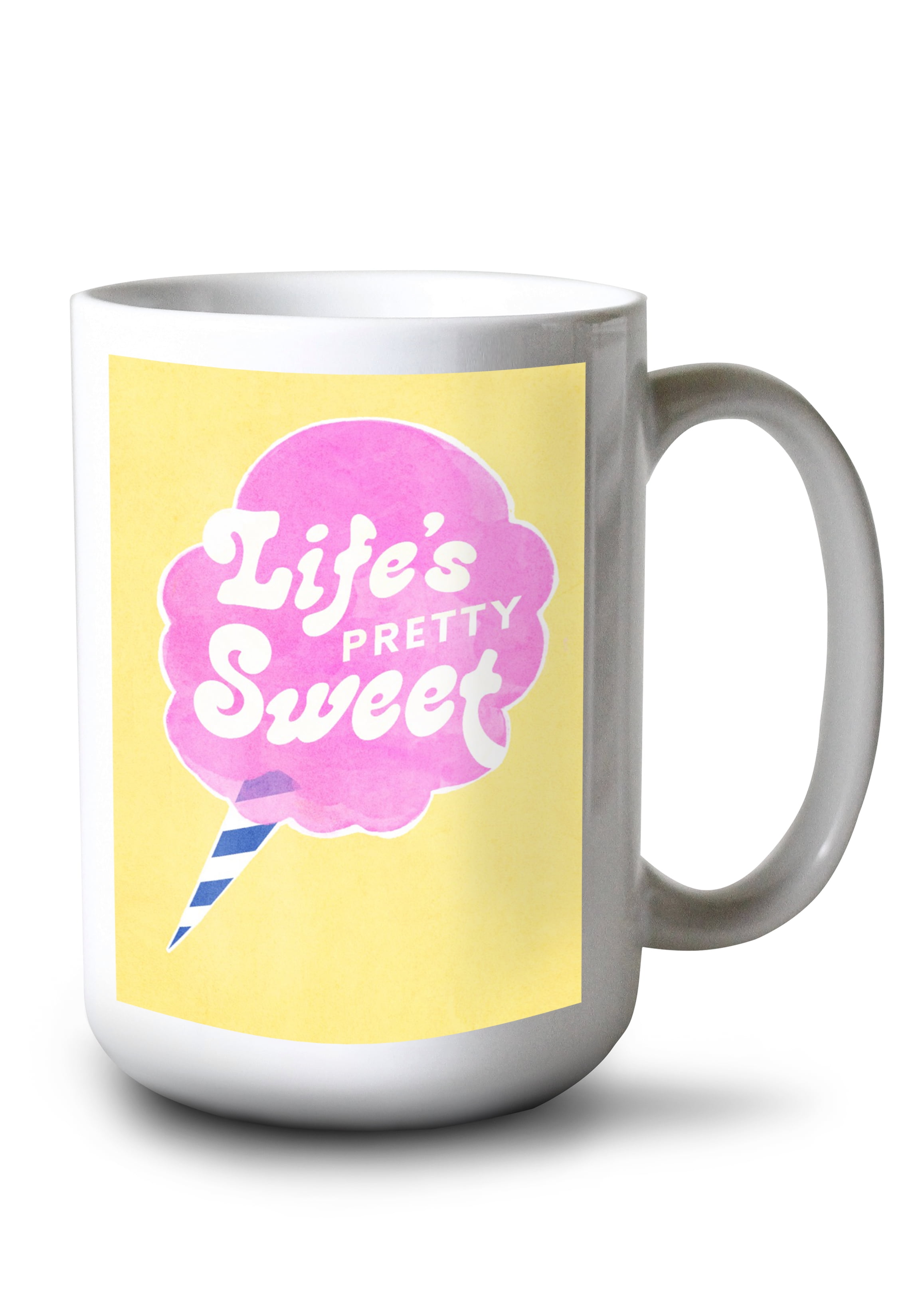 15 fl oz Ceramic Mug, Tasty Treats Collection, Cotton Candy, Life's ...