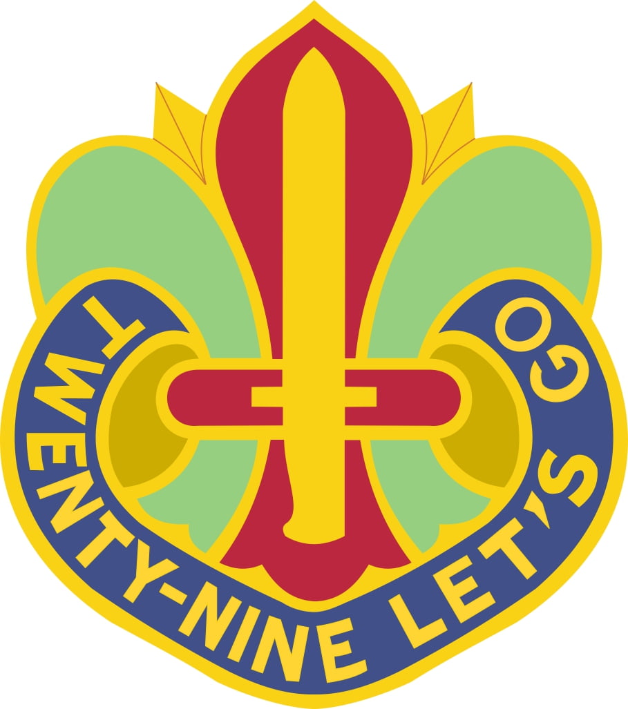 3.8 Inch Army 29th Infantry Division Unit Crest Vinyl Transfer Decal ...