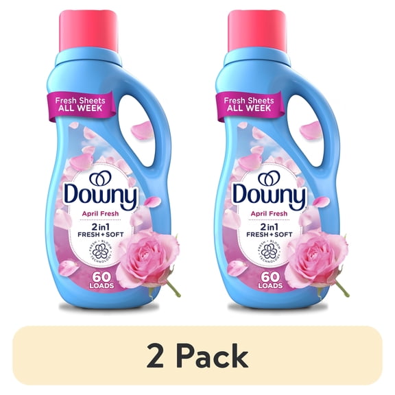(2 pack) Downy Liquid Fabric Softener and Conditioner, April Fresh ...