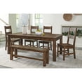 Classic Transitional Design Dining Chairs Set of 2 Solid Wood Burnished ...