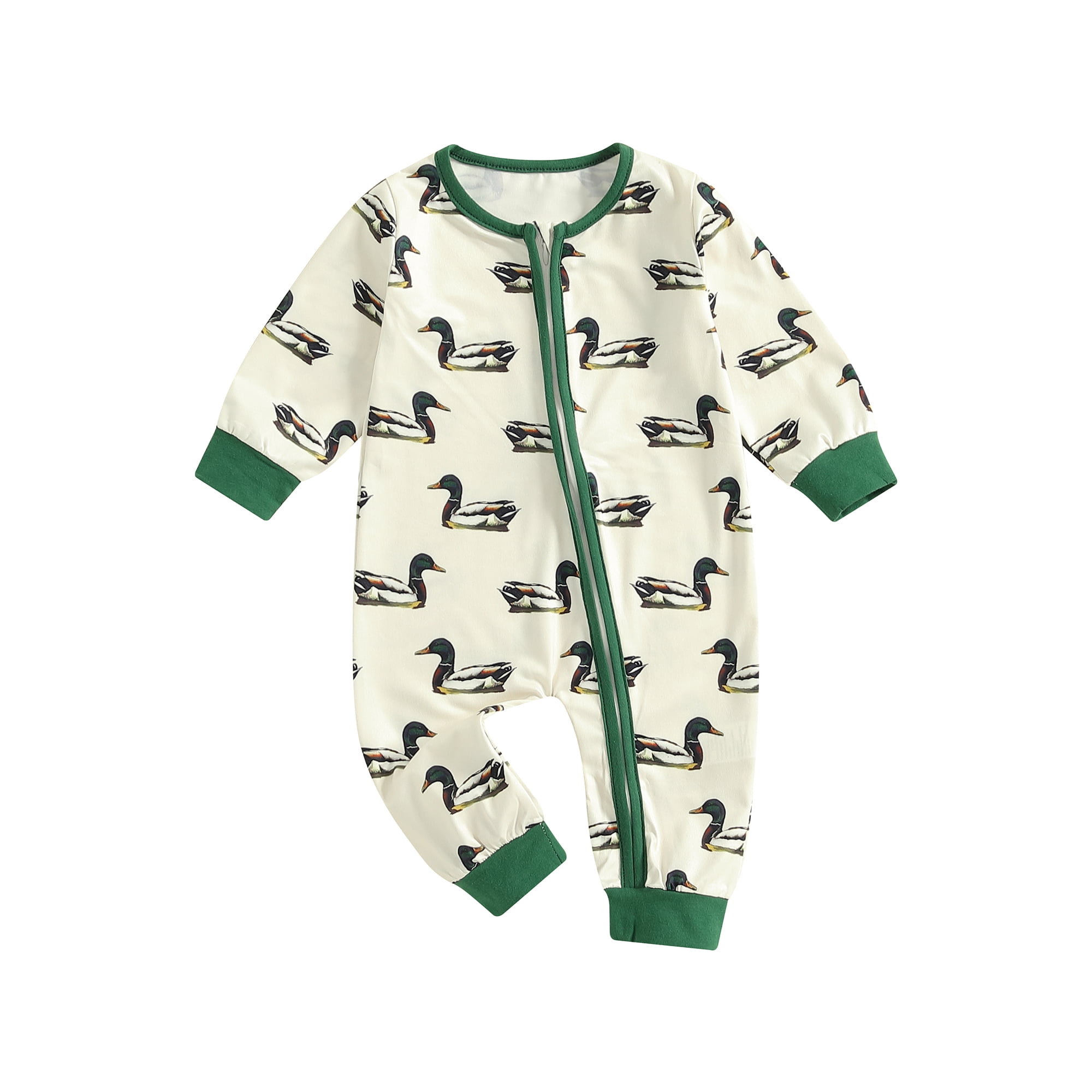 Click here for Gupgi Baby Boys Girls Duck Print Jumpsuits Long Sl... prices