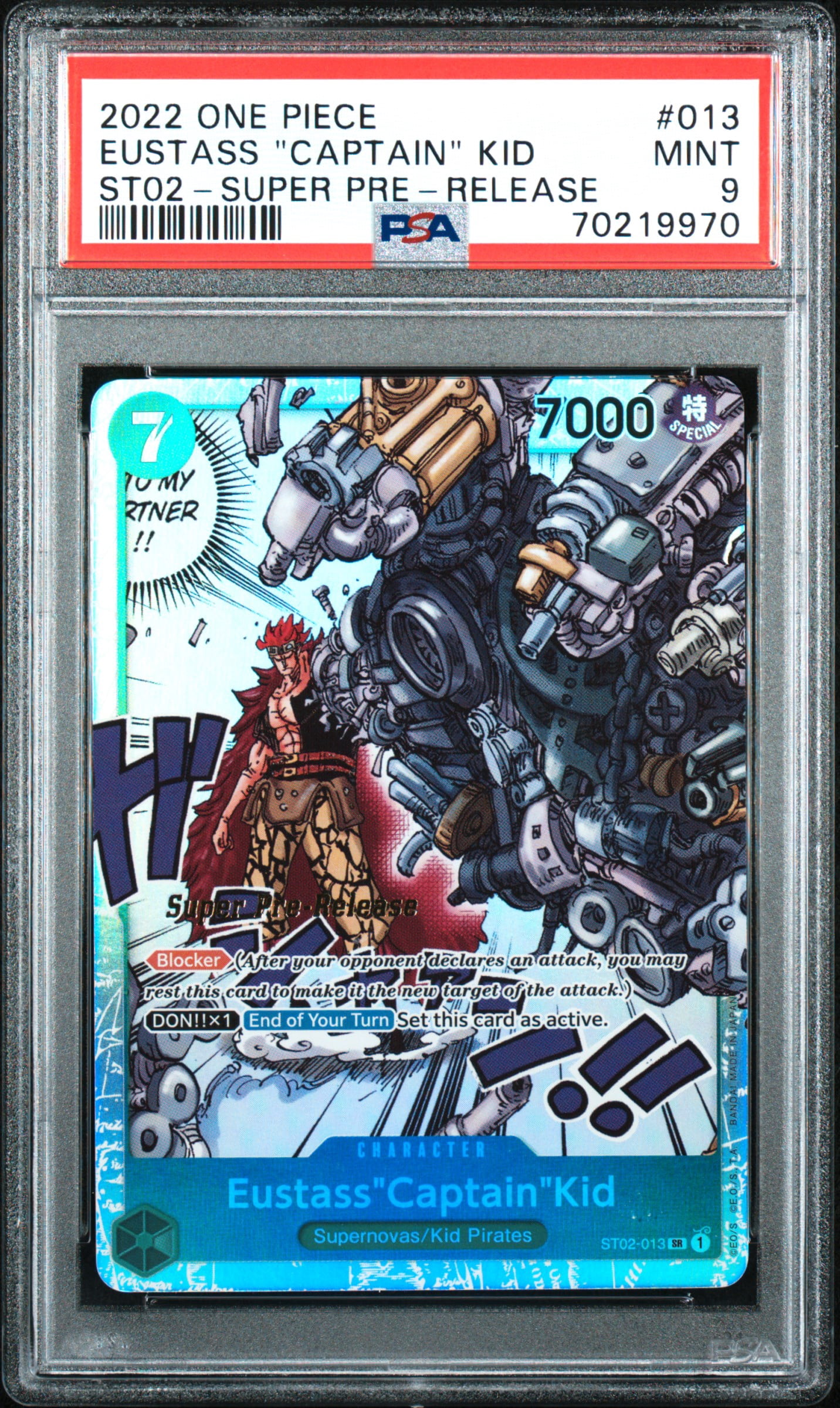 2022 Eustass "captain" Kid Super Pre-Release PSA 9 #013 - Walmart.com