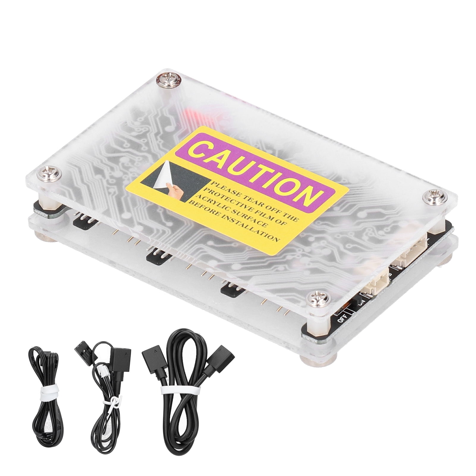 Chasis Fan Hub CPU Cooling 2 en 1 3Pin RGB 5V ARGB 4Pin 12V PWM con ...