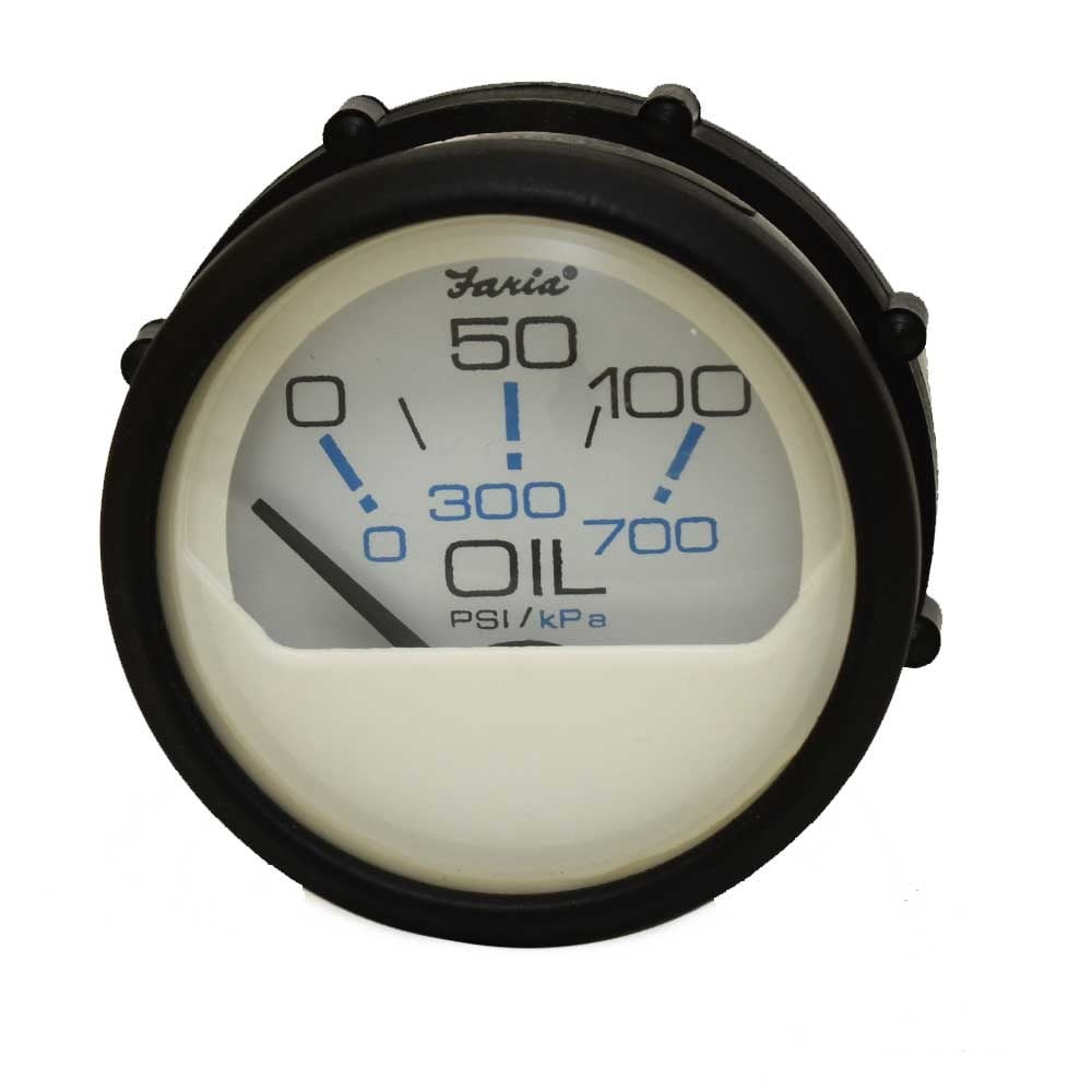 Faria Boat Oil Pressure Gauge GP9653A | Chesapeake White 2 Inch Marine ...