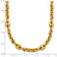 4.75mm 10k Solid Yellow Gold Polished Fancy Link Necklace 18 Inch ...
