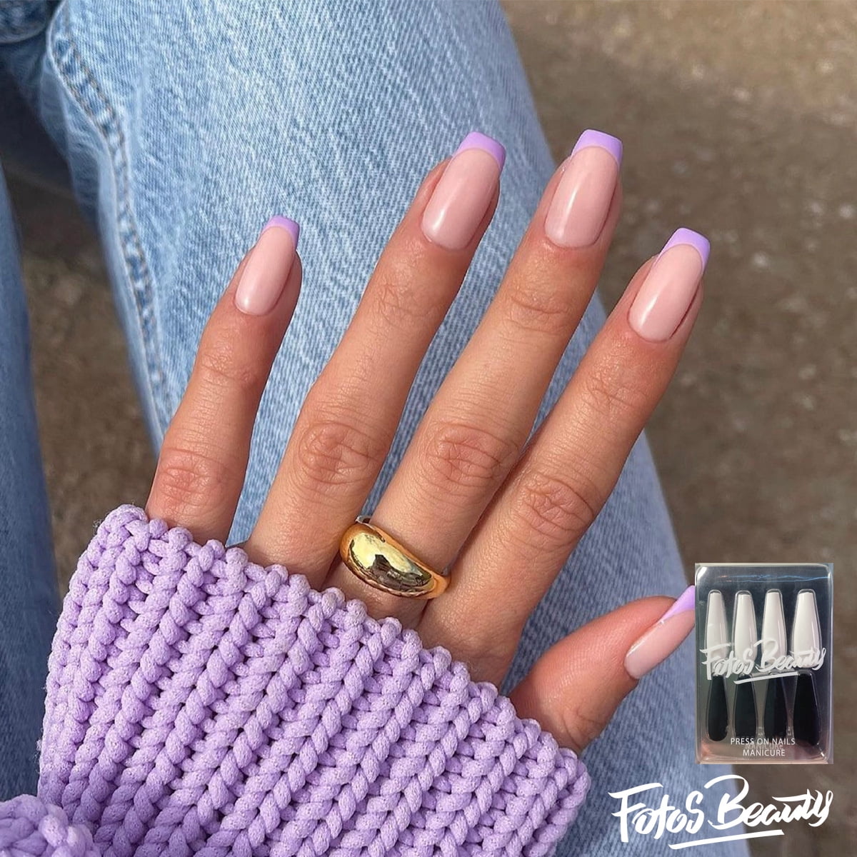Light Purple Acrylic Nails
