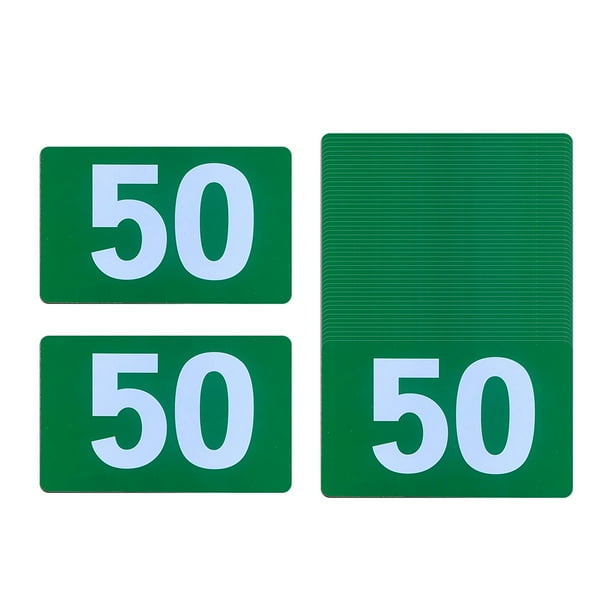 50 Pieces Board Game Cards Game Tokens Rectangle Counting Mahjong ...