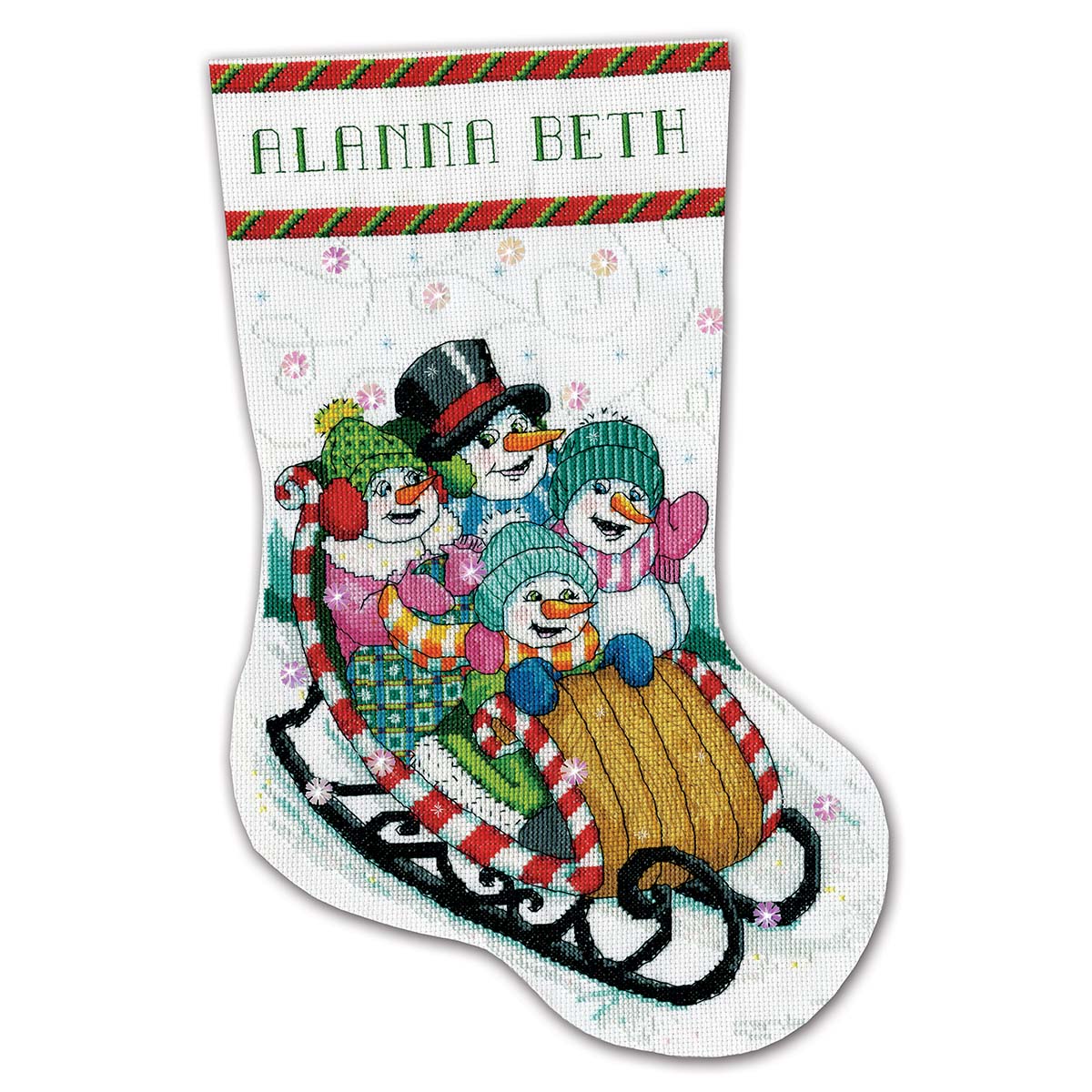 Design Works™ Snow Sledding Stocking Counted Cross-Stitch Kit - Walmart ...
