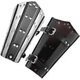 Adults Faux Leather Arm Guards - Medieval Metal Style Bracers - One ...