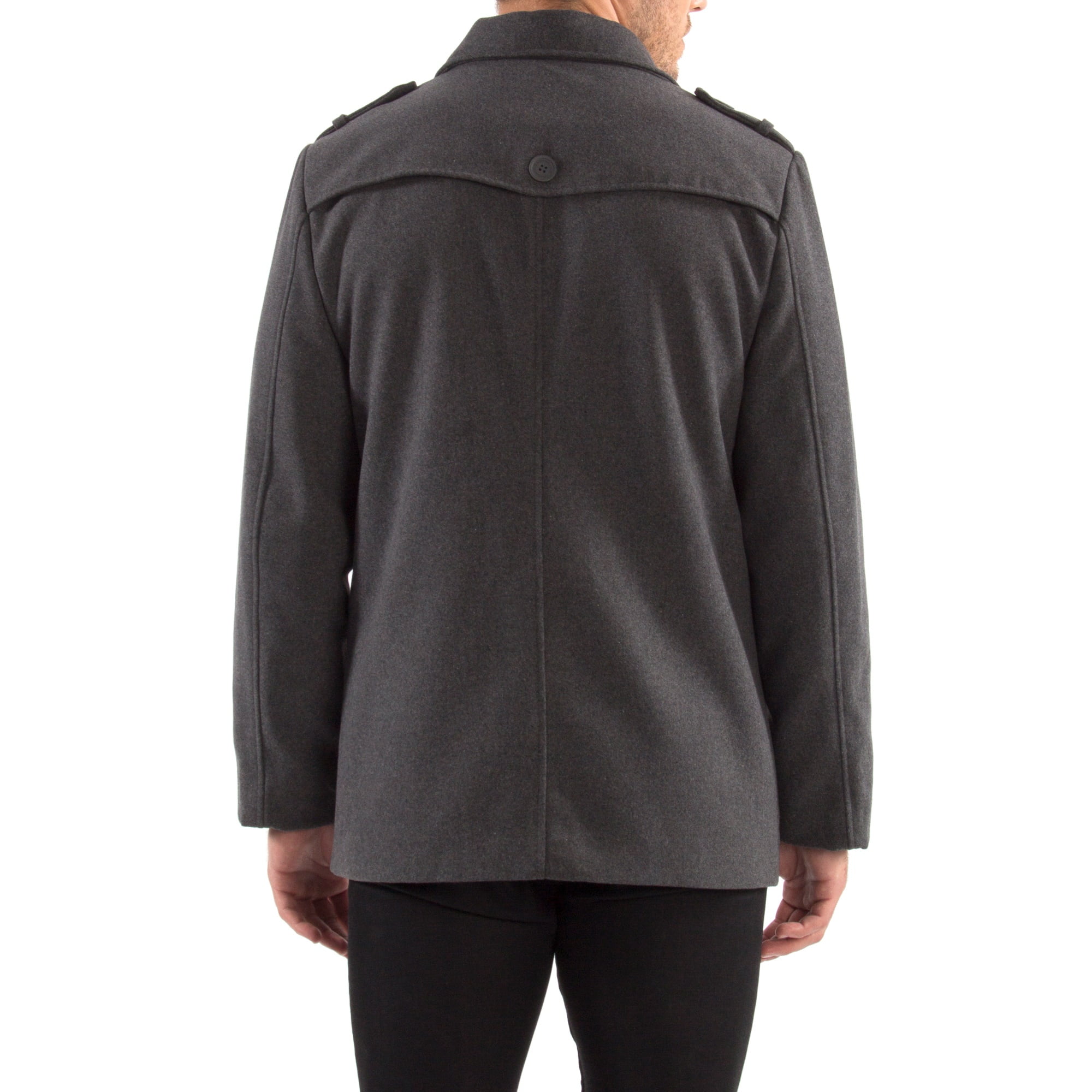 Buy Alpine Swiss Jake Mens Pea Coat Wool Blend Double Breasted Dress ...