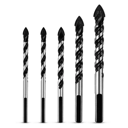 NETSENG 5 Piece Multi-Material Drill Bit Set for Ceramic, Tile ...