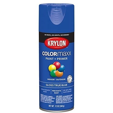 Krylon COLORmaxx Paint + Primer, Satin, Oxford Blue, 12 oz. - Walmart.com