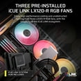 3500X LX-R RGB iCUE Link Mid-Tower PC Case – 3X Pre-Installed LX120-R ...