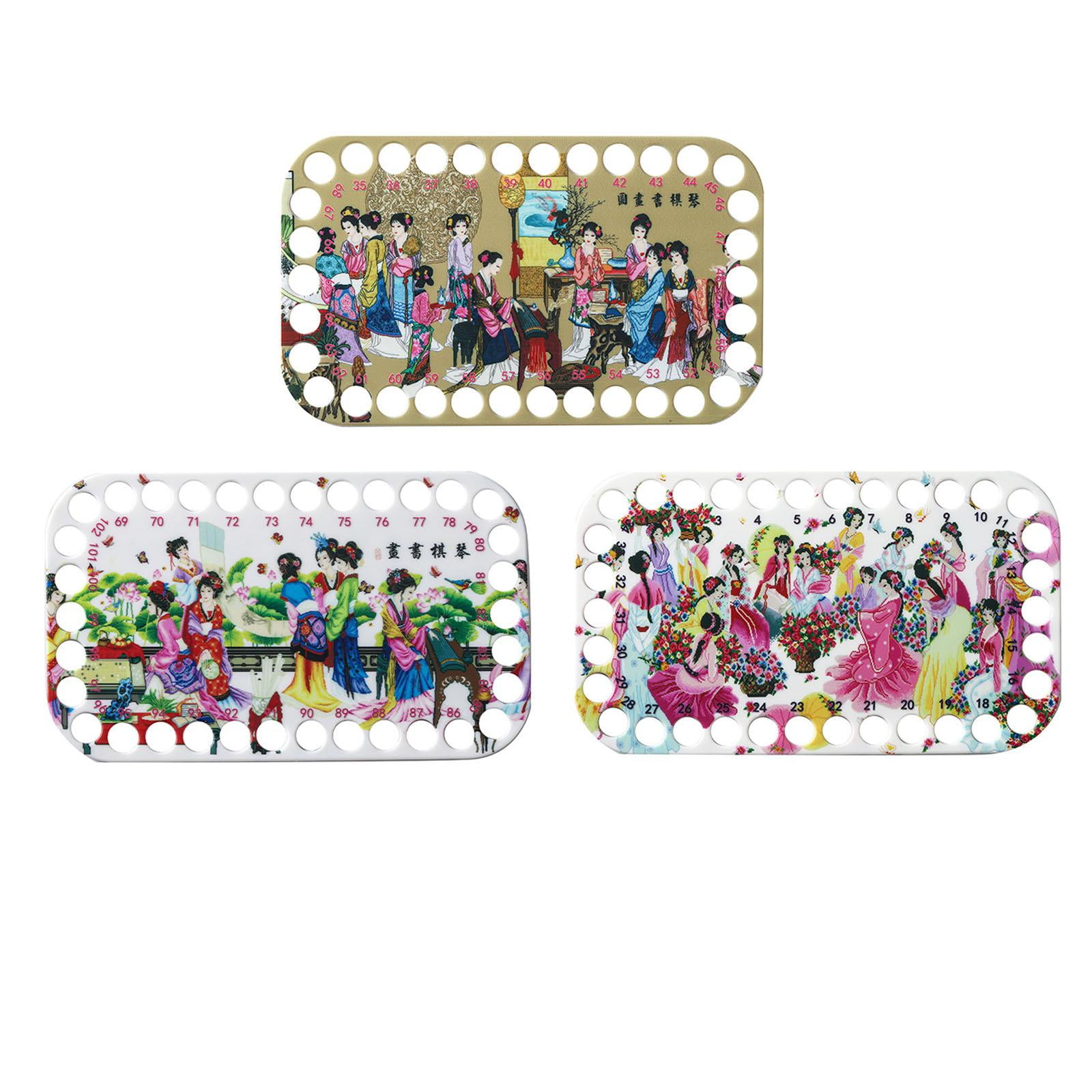 Embroidery Thread Organizer Cards Accessories 34 Position DIY Cross ...