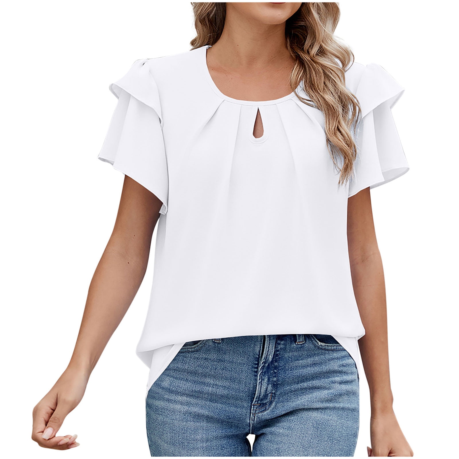 Click here for Swiftwear Tees For Women 2025 New T Shirts Ruffle... prices