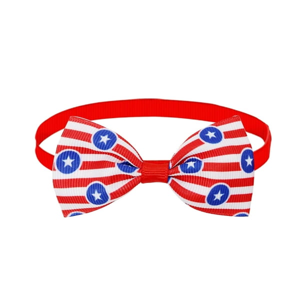 Bandera Bow Tie Costume Independence Day Pet Dog Accessories Dog Bow ...