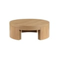 Beautiful Mod Round Coffee Table by Drew Barrymore, Warm Honey Finish ...