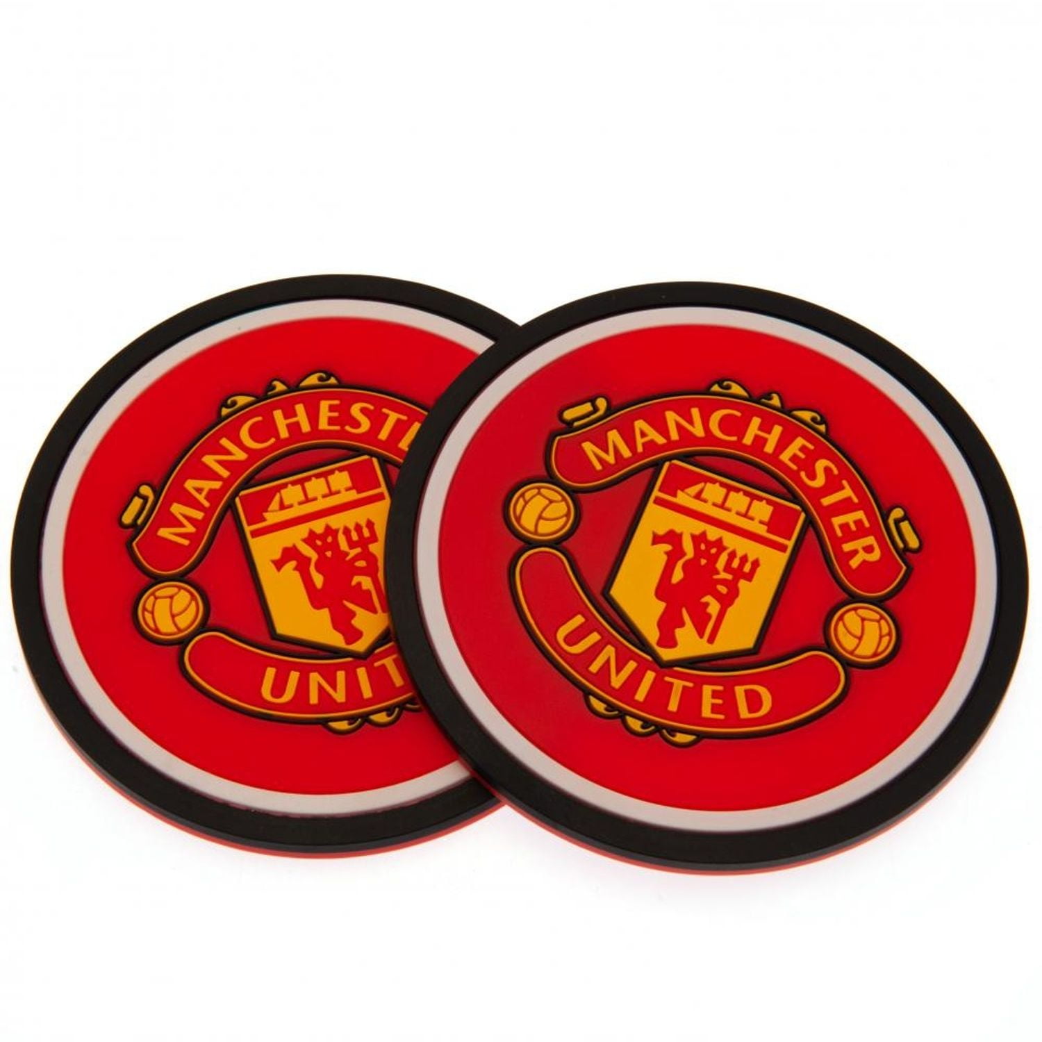 Click here for Manchester United Fc Coaster Set (Pack Of 2) One S... prices