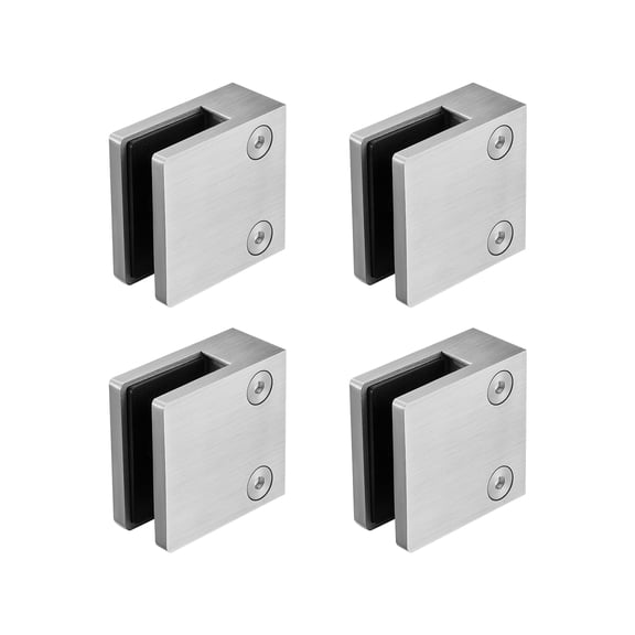 KFFKFF Glass Holder, 10 Pack Square Support for 8-12mm Thick Tempered ...
