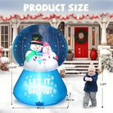 Zimtown 6FT Inflatables Snowman Family Outdoor Christmas Decorations ...