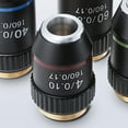 Objective Lens Set for 160mm Focal Length Biological Microscopes 4X ...