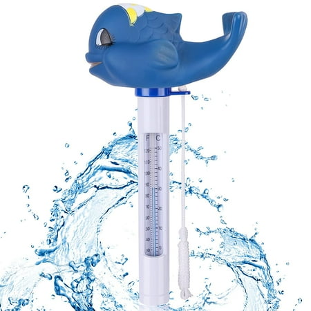 Floating Pool Thermometer, Shatterproof Water Thermometer with String ...