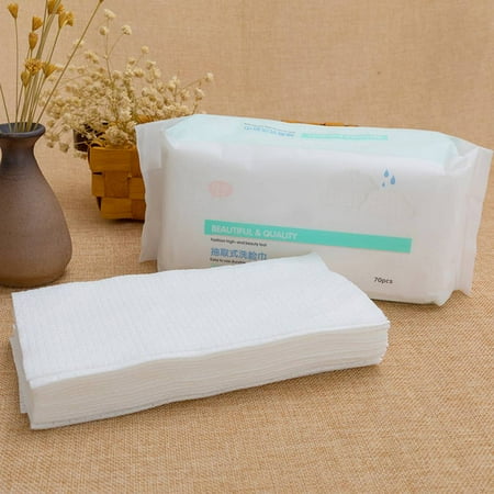 70 Sheets/bag Non-woven Fabric Tissue Soft pads Disposable Pads ...